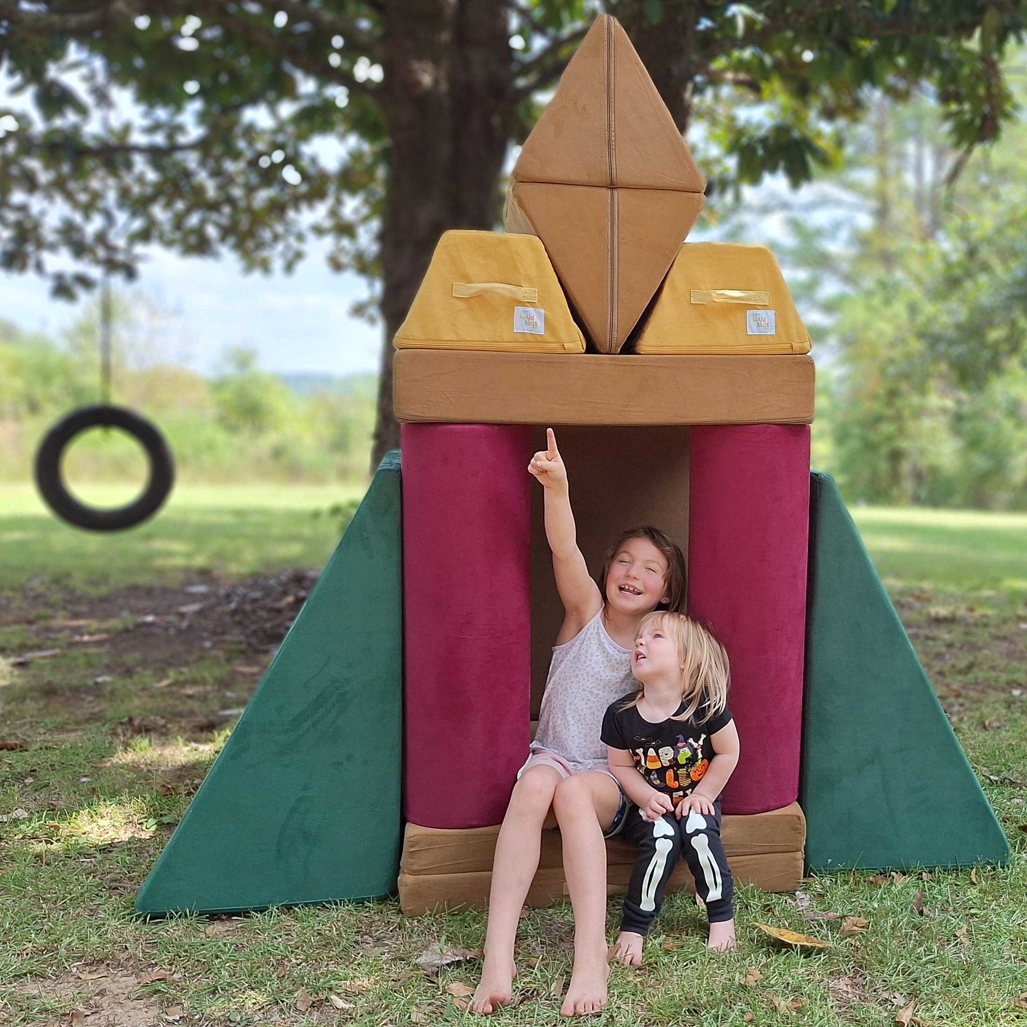 Pillar Shape Packs| Play Couch Expansion Set | Wild Kids Play